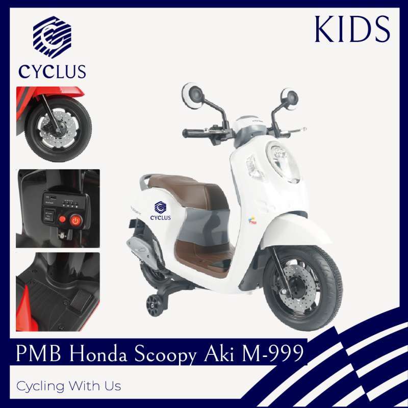 Jual Mainan Pmb Motor Listrik Aki Anak Honda Scoopy M-999 M999 ...