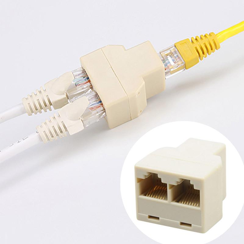 Promo Bluelans 1 to 2 Way Dual Female Cat6/5/5e RJ45 Lan Ethernet ...
