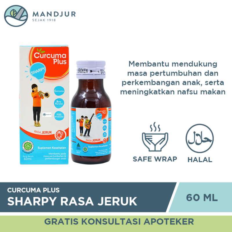 Jual Curcuma Plus Sharpy Rasa Jeruk 60 mL - Suplemen Pertumbuhan dan ...