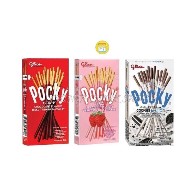 Jual Pocky 40g EXTRA BIG Stick Glico Biskuit Box 3 Varian Rasa ...