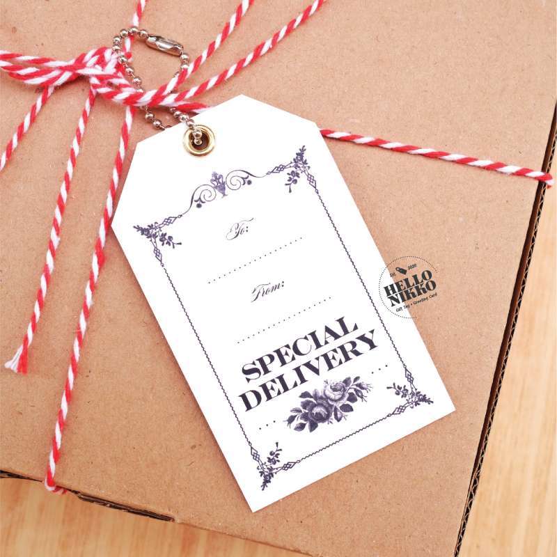 Jual Delivery Frame Gift Hang Tag Kartu Ucapan Di Seller Hellonikko ...