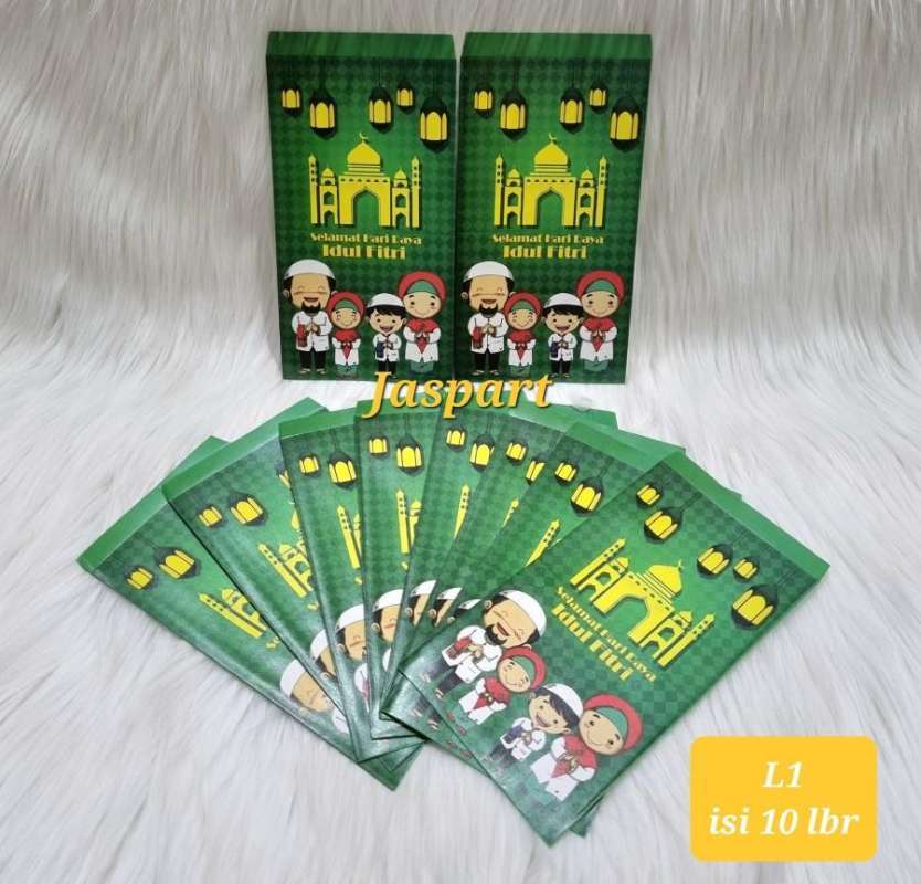 Jual Amplop / Angpao Lebaran Hari Raya Idul Fitri Panjang Isi 10 Lembar ...