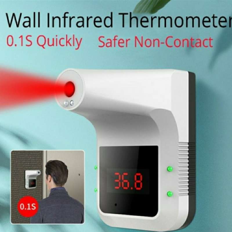 Promo Thermometer Wall Non Contact Termometer Tempel Termometer Dinding ...