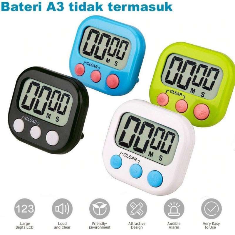Jual SSA Timer masak Digital Kitchen Alarm Dapur Masak Clock Stopwatch ...
