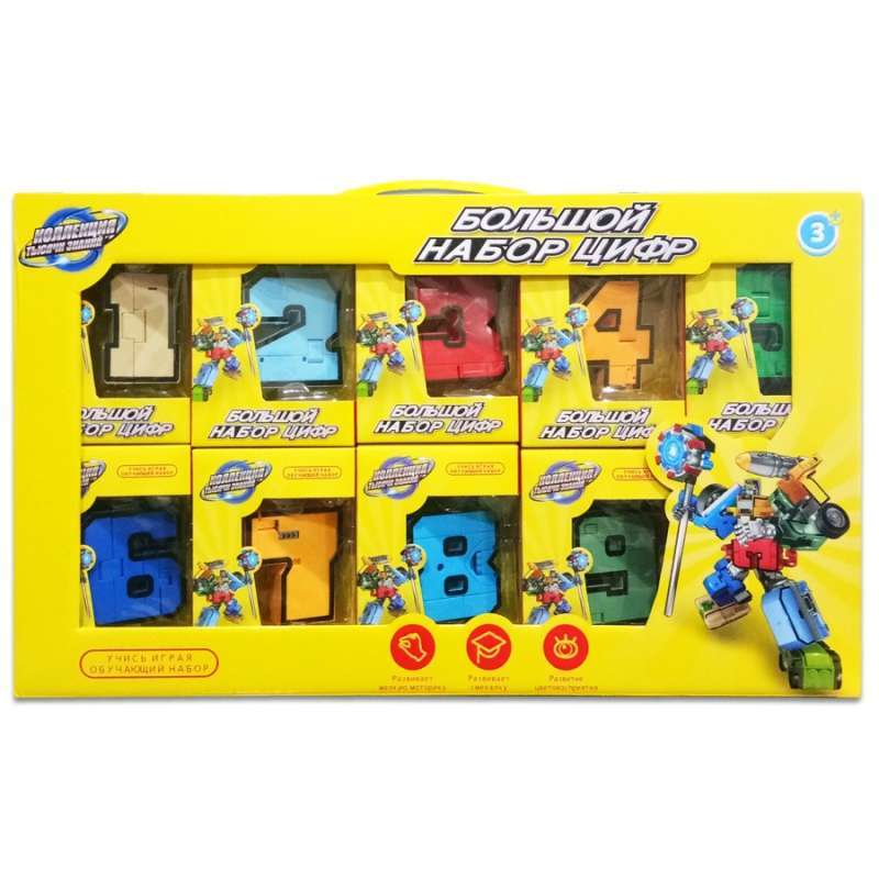 Promo Mainan Anak Transformer Megabots Angka Set 0 - 9 Diskon 40% di ...