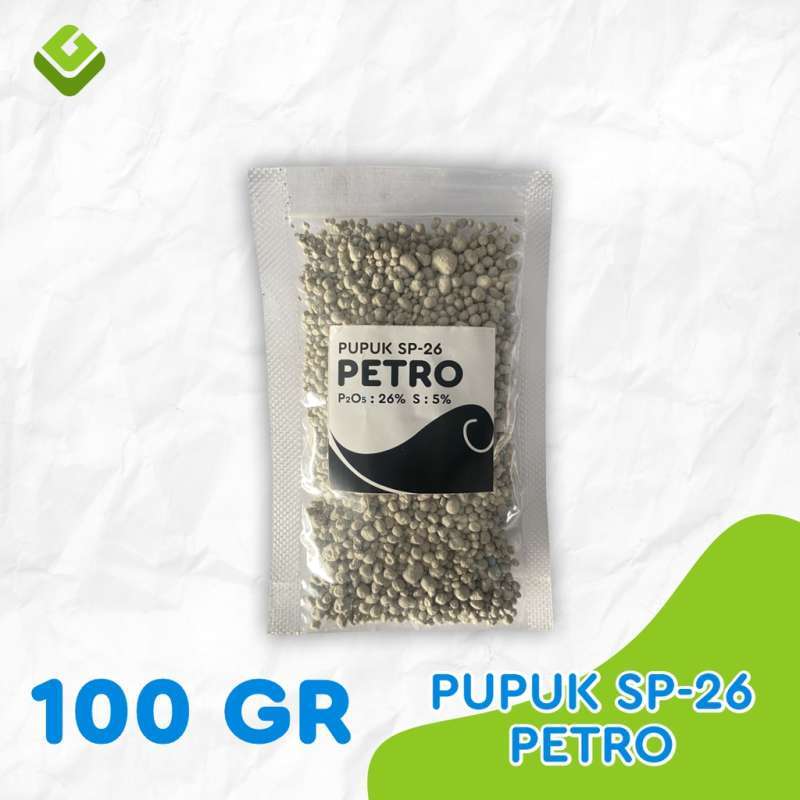 Jual Pupuk SP26 Petro 100gr Repack Petrokimia Gresik - Meningkatkan Hasil Panen - Pupuk Makro SP ...