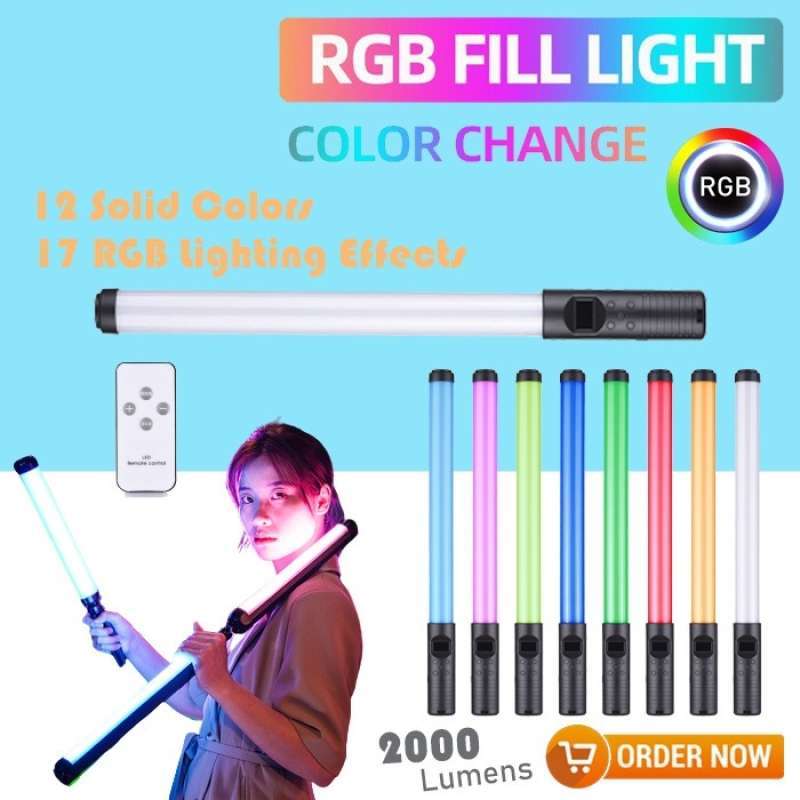 Jual RGB Stick Handheld LED Video RGB Light Stick Photography Light ...