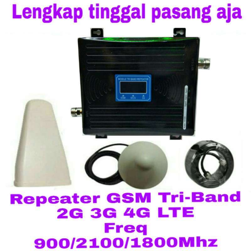 Jual Repeater GSM TriBand 2G 3G 4G LTE, Penguat Signal Hp, Booster Sinyal di Seller EDOGAWA ...