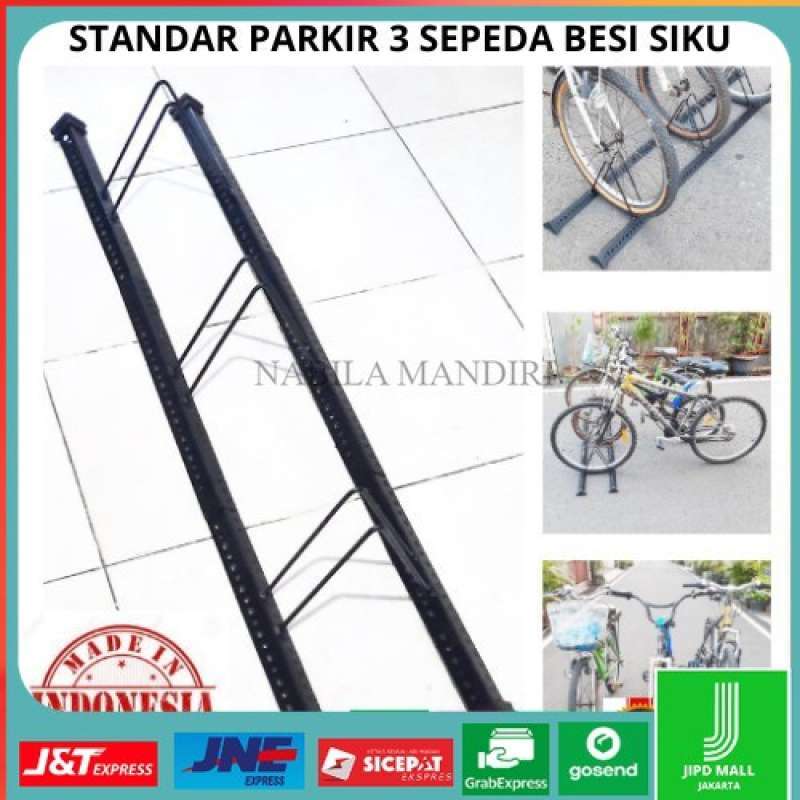 Promo Bike Stand Parkir Sepeda Paddock 3 Standar Utk 3 Sepeda Besi Siku ...