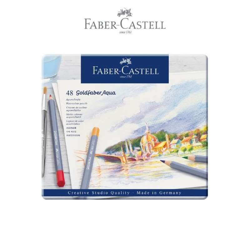 Jual Faber-Castell Creative Studio Gold Faber Pencil Tin OF 48 di ...