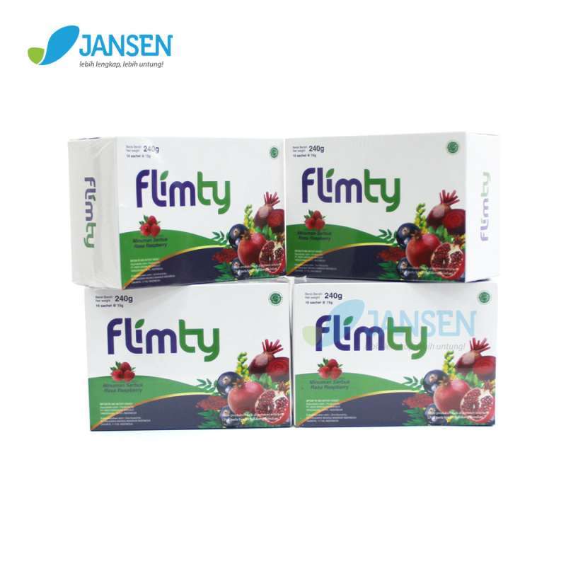 Promo Flimty Fiber Antioxidant - Minuman Detox Rasa Raspberry 4 Box ...