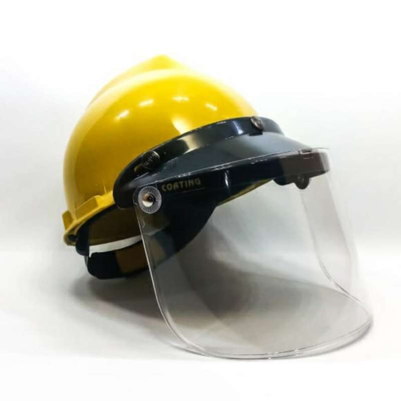 Promo Helm Apd Safety Proyek Face Shield Tameng Anti Droplet Diskon 23% ...