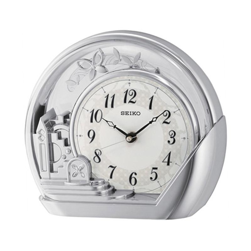 Promo SEIKO QXN-232 Rotating Pendulum Desk Clock jam Meja [Original ...