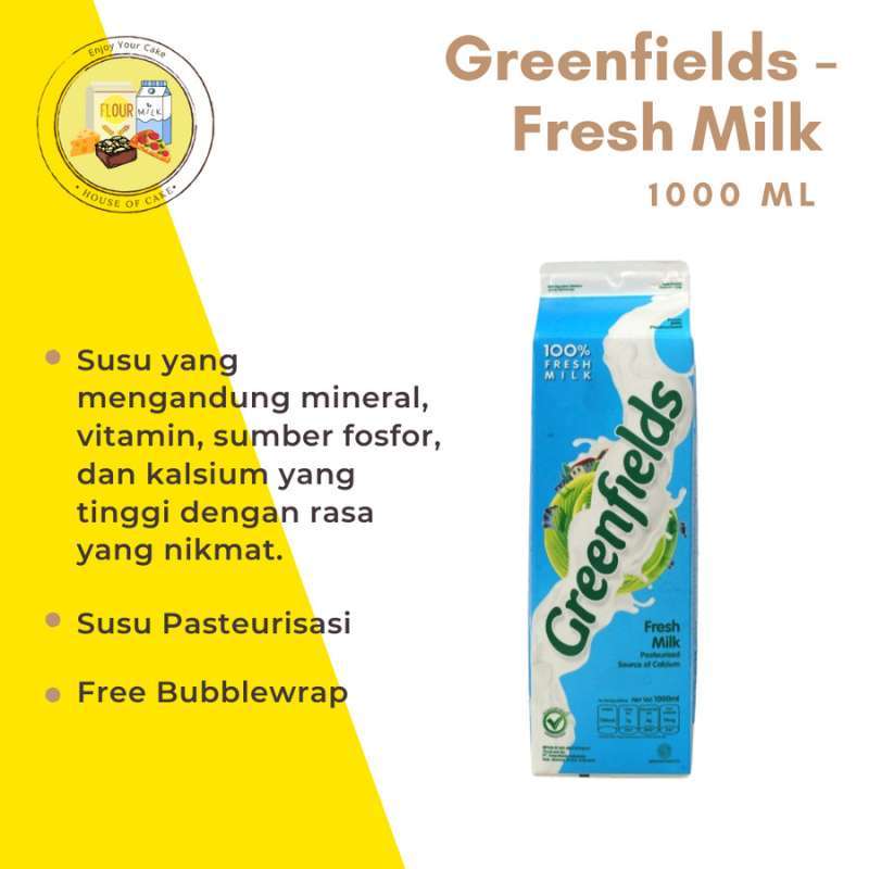 Jual Greenfields - Fresh Milk Full Cream 1L (Khusus Sameday / Instant ...