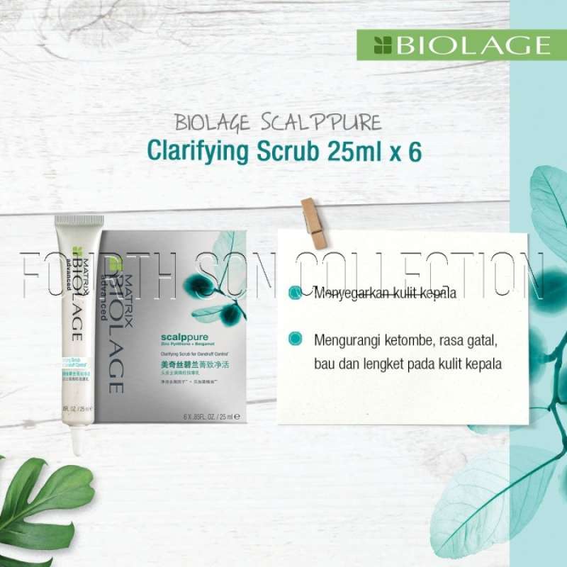 Jual Matrix Biolage Scalppure Clarifying Scrub for Dandruff Control 6x ...