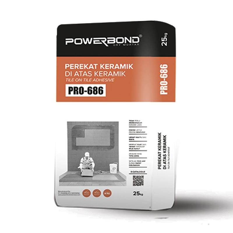 Jual Semen Mortar Instan Powerbond Pro-686 Perekat Keramik Diatas ...
