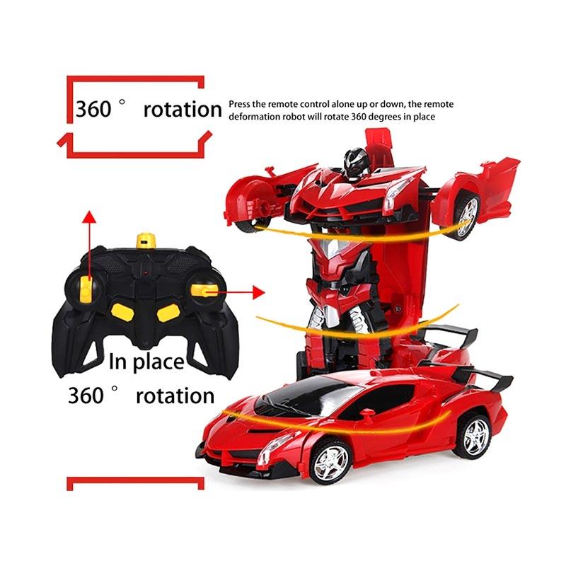 Jual H-IKEA RC Car 1:18 Model Remote Control Transforming Car Robot for ...