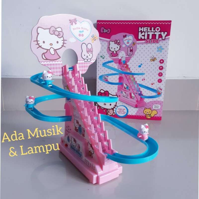 Promo MAINAN TRACK HELLO KITTY PEROSOTAN TANGGA REL SLIDE ANAK EDUKATIF ...