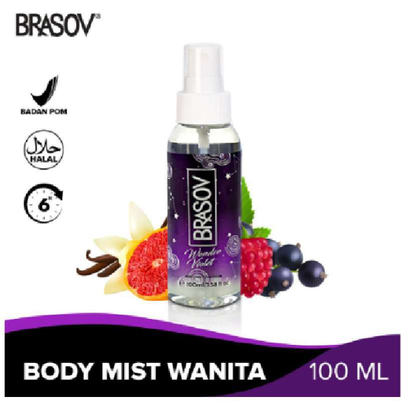 Jual ASLI BRASOV Body Mist 100 ML Cologne Spray Perempuan - Pria ...