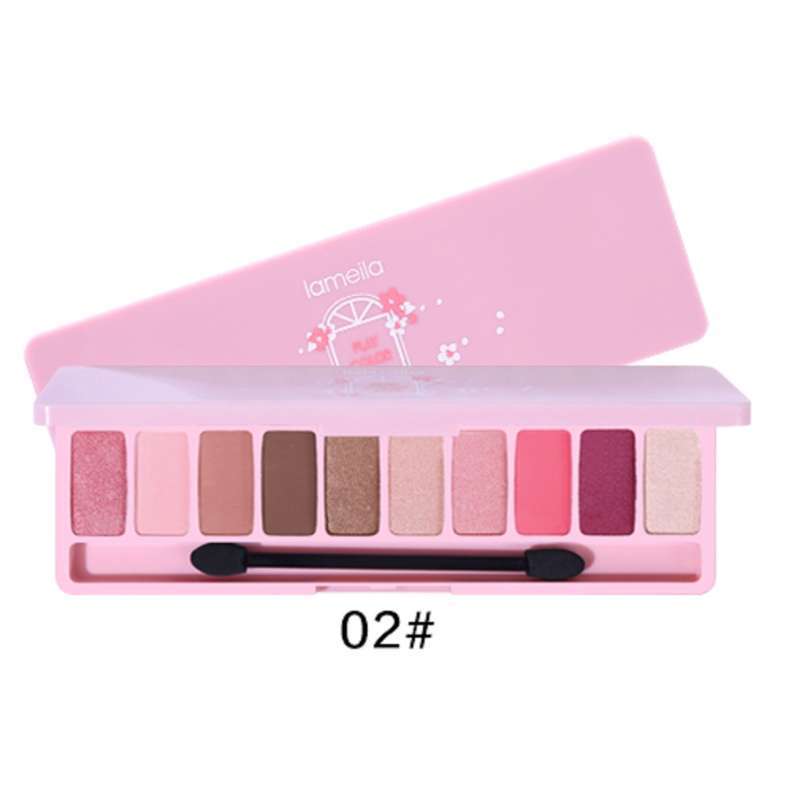 Promo Lameila Eyeshadow 10 colors Makeup mata 10 warna Play Color Eyes ...