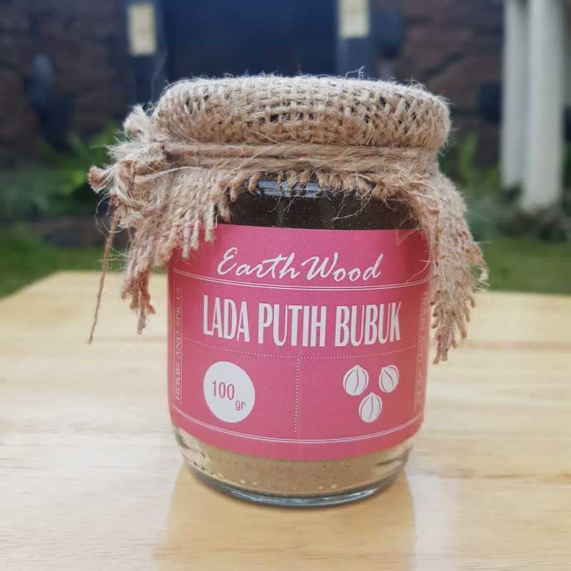 Jual EarthWood Lada Putih Bubuk Bumbu Masak [100 g/ Kemasan Botol] di ...