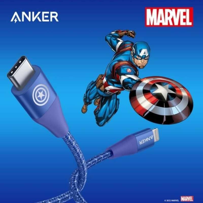 Jual Anker MARVEL kabel charger powerline 11 type C to lightning 60W ...
