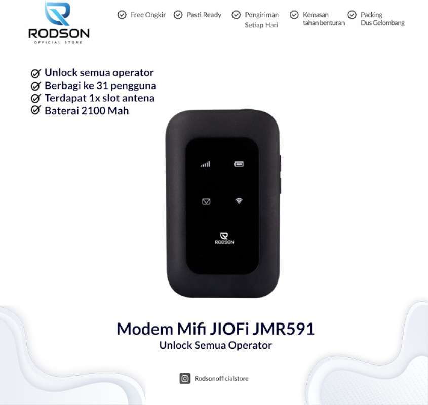 Jual Modem Mifi Jiofi Jmr591 4g Lte Unlock All Operator 150 Mbps Di ...