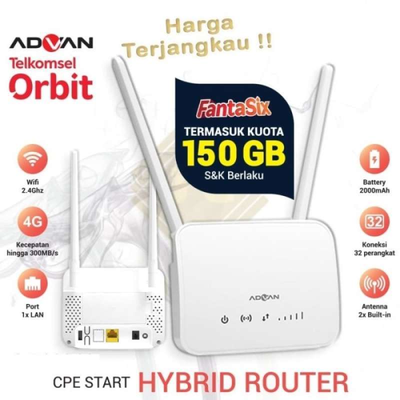 Jual ORBIT Hybrid MODEM ROUTER 4G ADVAN CPE START ORBIT TELKOMSEL di ...