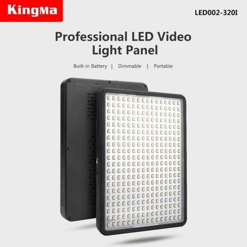 Promo LED Video Light KINGMA LED320I CRI 95+ LED Camera Build-in ...