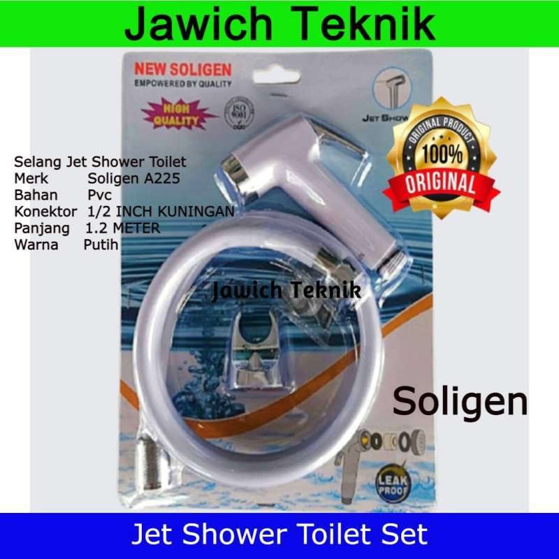 Jual Soligen Jet Shower Set Toilet Selang Cebok Bidet Kloset di Seller Jawich Teknik - Johar ...
