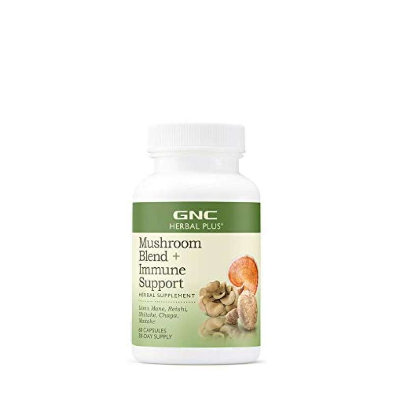 Jual GNC Herbal Plus Mushroom Blend Plus Immune Support | | 60 Capsules ...
