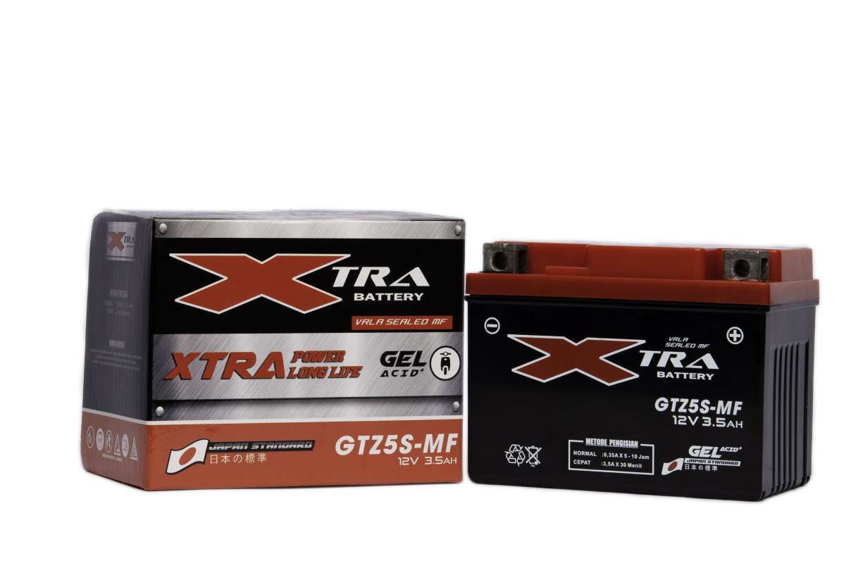 Promo Xtra Battery Gtz5-s Mf Gel Acid Aki Motor Honda Supra X 125, Cs1 ...