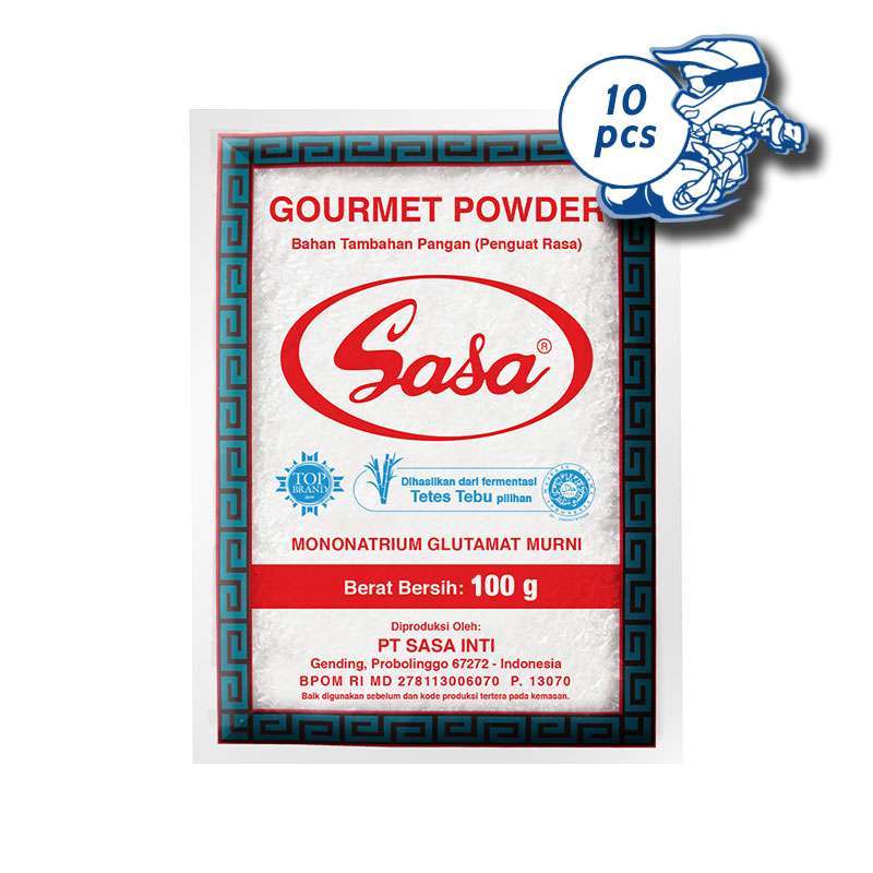 Jual Sasa MSG [100 gr x 10 pcs | 1 Pak] MNG Gourmet Powder Mononatrium ...