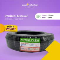 Promo Kabel NYYHY 3X1 5 3 X 1 5 MM NYMHY 50 METER Super Cable