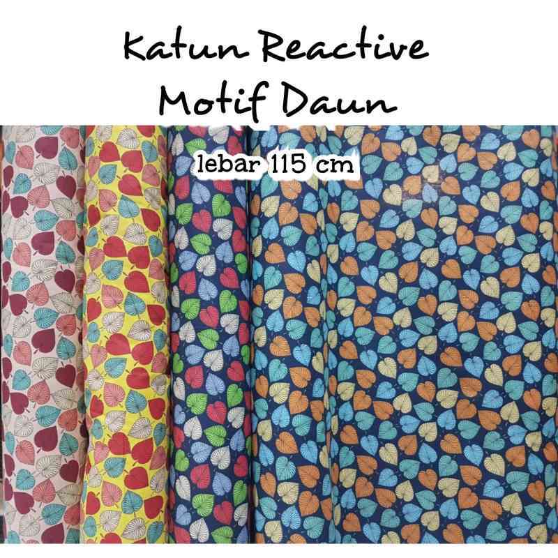 Kain Katun Motif Daun