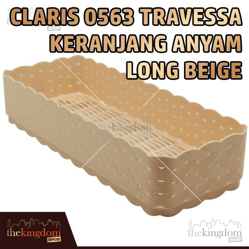 Jual Claris 0563 Travessa Rota Keranjang Anyam Long Wadah Container Di ...