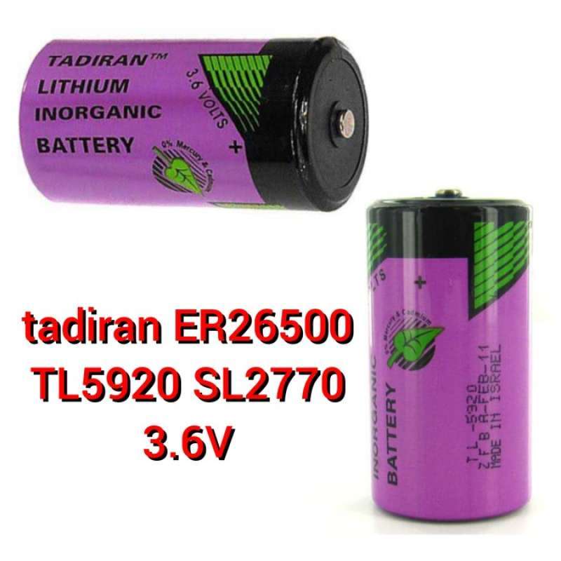 Promo BATTERY TADIRAN LITHIUM ER26500 TL 5920 C SIZE FOR PLC/7 Diskon ...