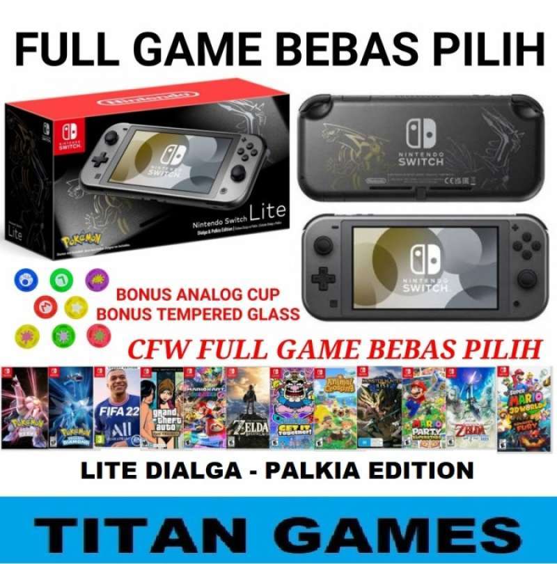 Promo Nintendo Switch Lite Console Dialga Palkia Edition CFW Full Game Diskon 23% di Seller ...