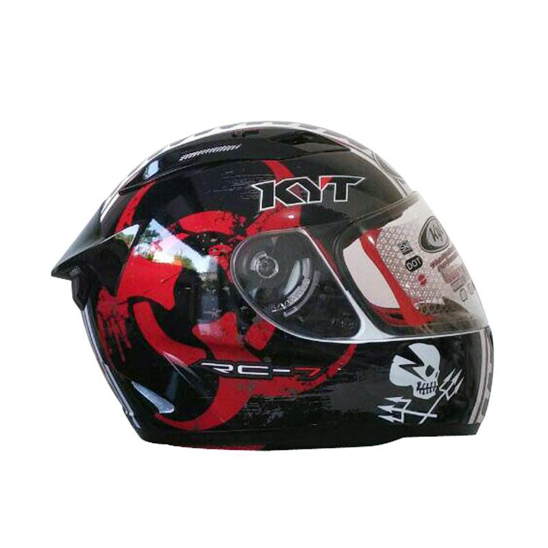 Jual KYT RC7 #13 Helm Full Face - White Black Red di Seller RASA STORE ...