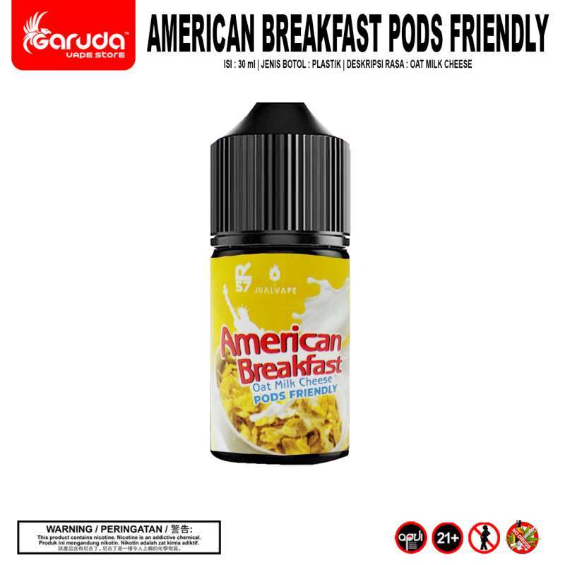 Jual Liquid Saltnic American Breakfast V4 Hero57 30ml Bercukai di ...