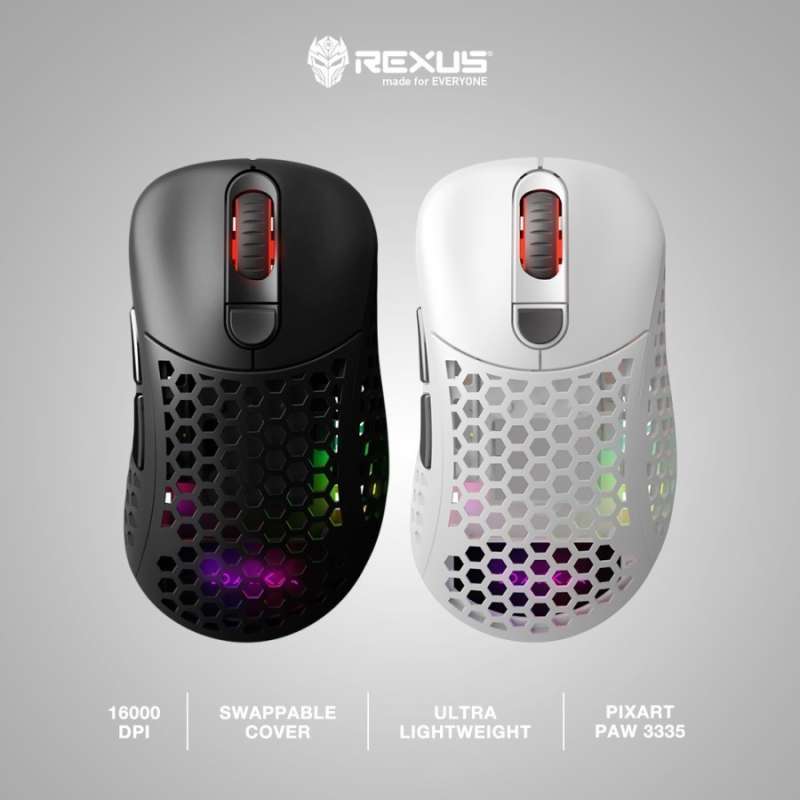 Jual Rexus Daxa Air Wireless RGB Ultra lightweight - Gaming Mouse ...
