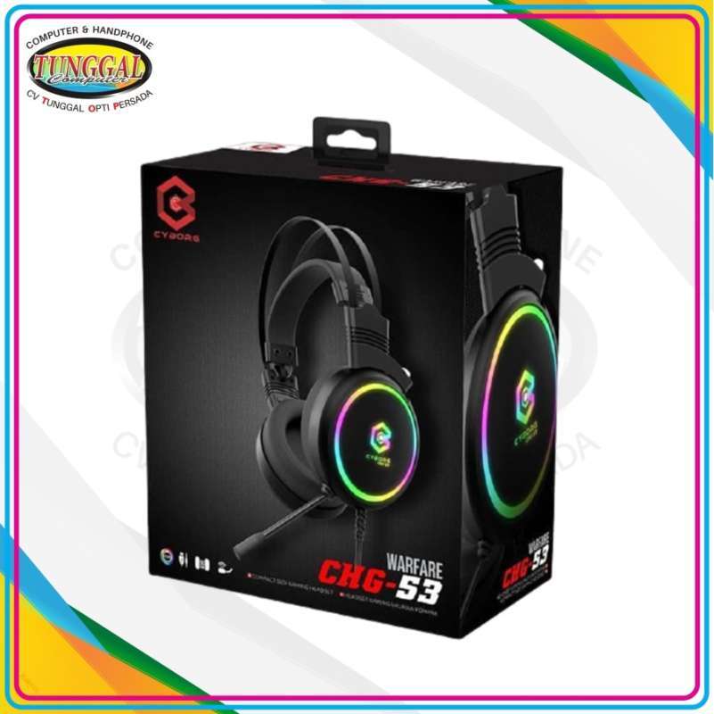 Jual Headset Gaming Cyborg CHG-53 WARFARE RGB Lightning di Seller ...