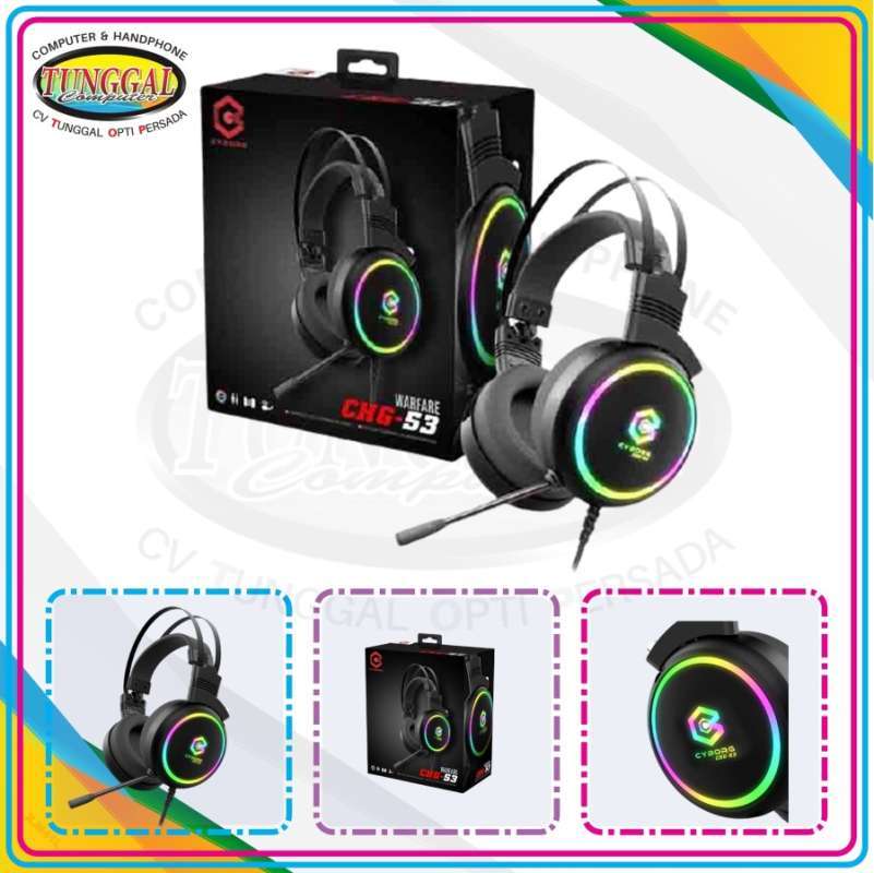 Jual Headset Gaming Cyborg CHG-53 WARFARE RGB Lightning di Seller ...