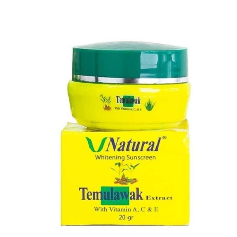 Jual V Natural Sunscreen ekstrak Temulawak di Seller Cahaya Vnatural ...
