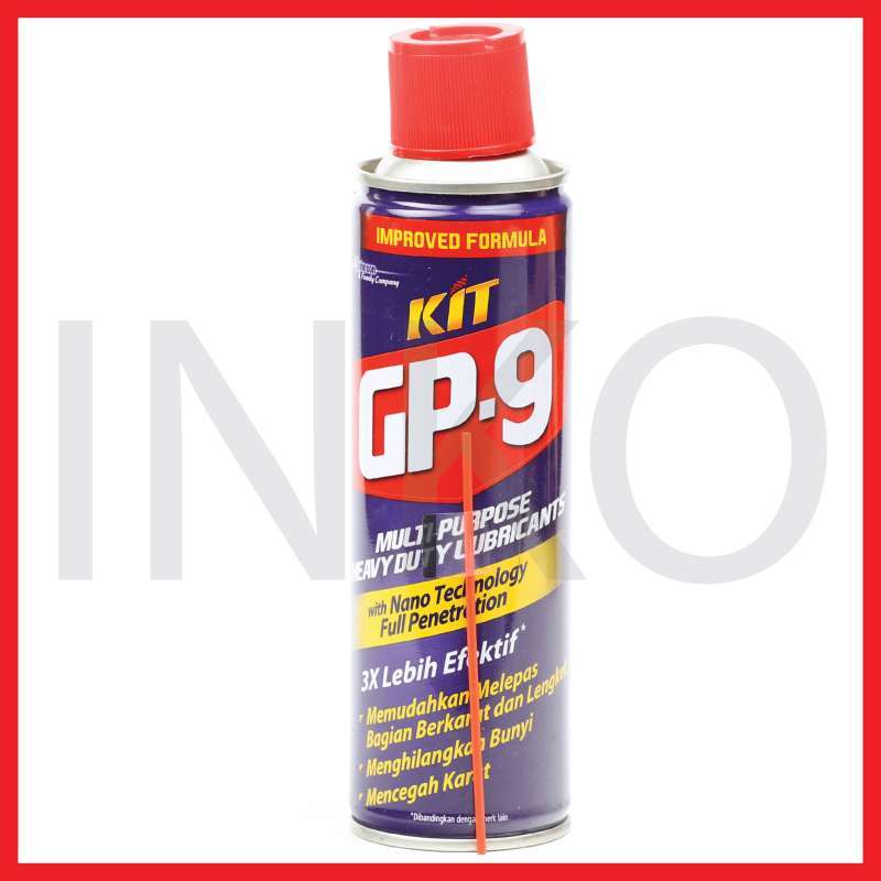Jual KIT GP9 Multipurpose Lubricant Spray Aerosol Pelumas Mobil [225 mL ...