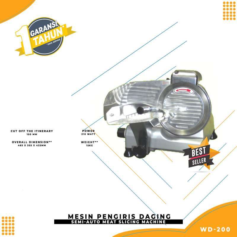 Jual Mesin Pengiris Daging - Meat Slicing Machine - WD-200 - Importir ...