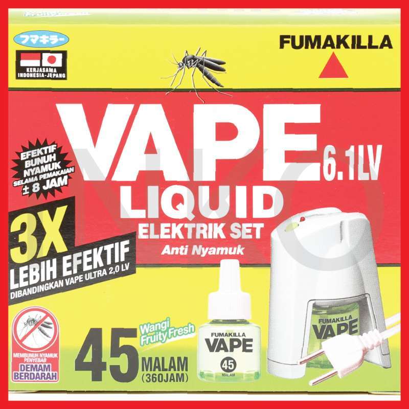 Jual VAPE ANTI NYAMUK CAIR LIQUID ELEKTRIK SET ALAT+REFILL FRUITY FRESH ...