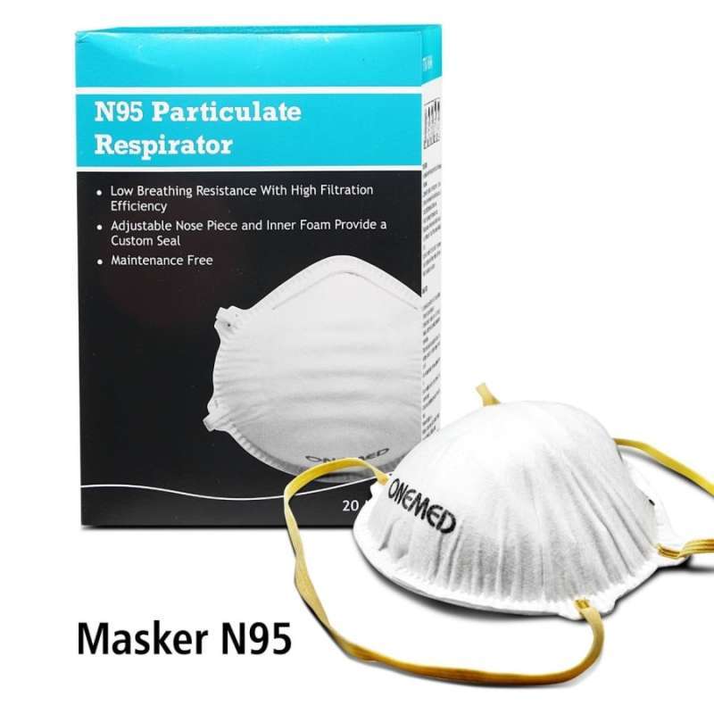 Jual Masker N95 OneMed box 20 pcs di Seller ARZTMED - Mojo, Kota ...