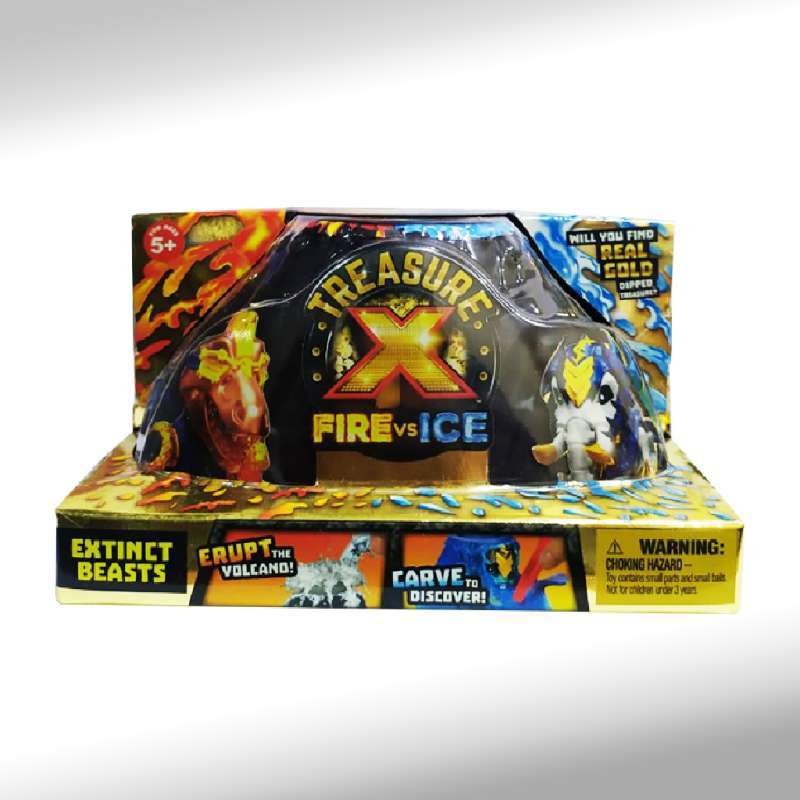 Promo Treasure X Fire vs Ice Extinct Beasts Pack Series 4 New Version ...