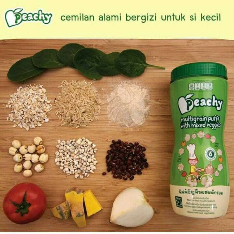 Jual Peachy Multigrain Puffs - Mixed Veggies di Seller FoyuFoyuStore ...
